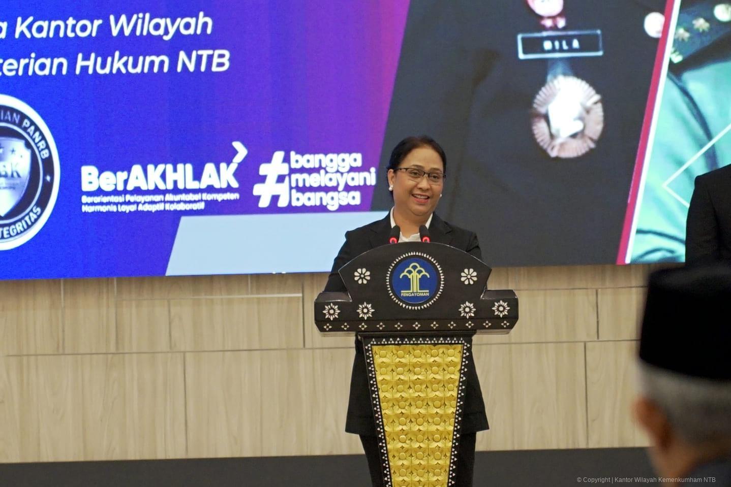 Lantik Anggota MPD, Kakanwil Kemenkum NTB Tekankan Integritas dan Kolaborasi